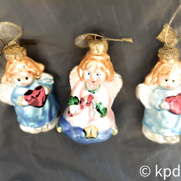 Thomas Pacconi | Holiday | Three Thomas Pacconi Vintage Angel Glass ...